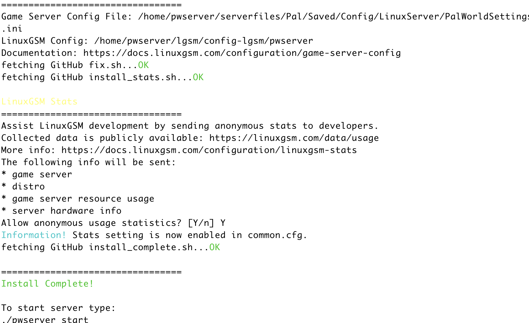 使用LinuxGSM搭建Palworld服务器 | 雨云百科